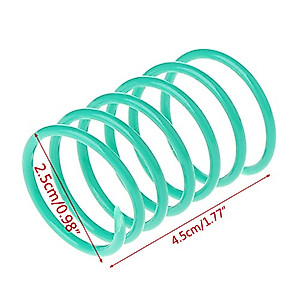 Poity 5 Pieces Cat Toys Colorful Spring Plastic Bounce Pet Random Color Wide Gauge Heavy Color Randomly 4.5x2.5cm(1.77x0.98in)