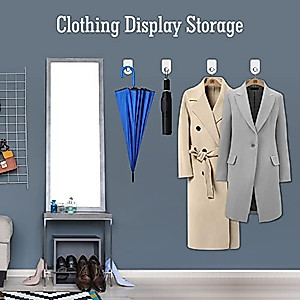 Lattliv 2 Pack Stainless Steel Clothes Hanger Storage Black, Space Saving Clothes Hanger Storage Organizer, Wall Mount Clothes Rack Organizer1