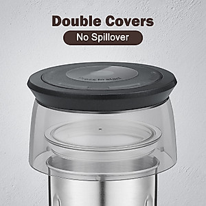 Mecity Electric Coffee Grinder Fast Grinder with 6 Stainless Steel Blades for Beans, Condiment, Pepper and Salt, Espresso Ground Coffee Grinder, Removable Bowl, Easy to Clean, 200W