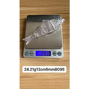 3pcs Free 5mm Eye Unpainted 4sections Swim Bait Fishing ABS Lure Body 130mm 24.2g Blank Lures White 8095#