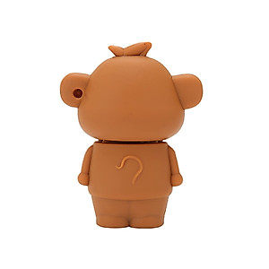 Kafuty-1 Cute USB Flash Drive, Cartoon Animal Monkey Thumb Drive, Pendrive Memory Thumb Stick, Gifts for School Students Kids Children Teacher Collegue Employees(64GB)