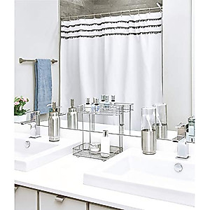 iDesign Austin Metal Covered Holder Stand, Holds Regular and Electric Toothbrushes in Master, Guest, Kid's, College Dorm Bathroom, Brushed