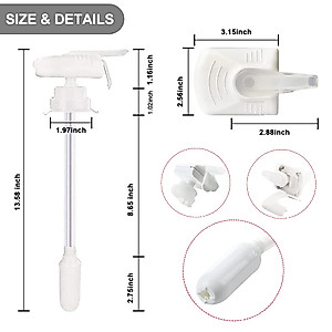 Automatic Drink Dispenser, Electric Drink Dispenser, Milk Pump Gallon, Milk Dispenser For Fridge, Pump For Milk Jug Can Prevent Milk From Overflowing and Hands-Free, Suitable for Kitchen 2 Pcs