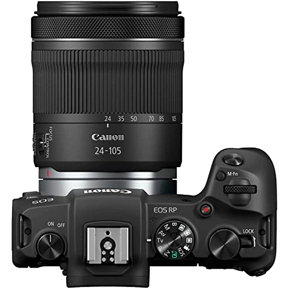 Camera Bundle for Canon EOS RP Mirrorless Camera with RF 24-105mm f/4-7.1 is STM Lens + EF 75-300mm f/4-5.6 III + Shotgun Microphone and Video Kit Accessories (64GB, Flash, and More) (Renewed)