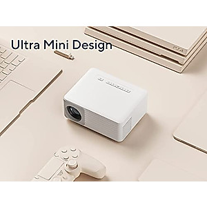 Mini Projector, AKIYO Portable Movie Projector for Outdoor, Support 1080P, ±15° Keystone, Max 120" Screen, for Kids, Young, Gift, Compatible with Smartphone, Computer, TV Stick, U Disk, Speaker