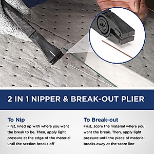 Fletcher-Terry Fletcher 8” Running and Nipping Pliers, Breakout Glass Hand Tool