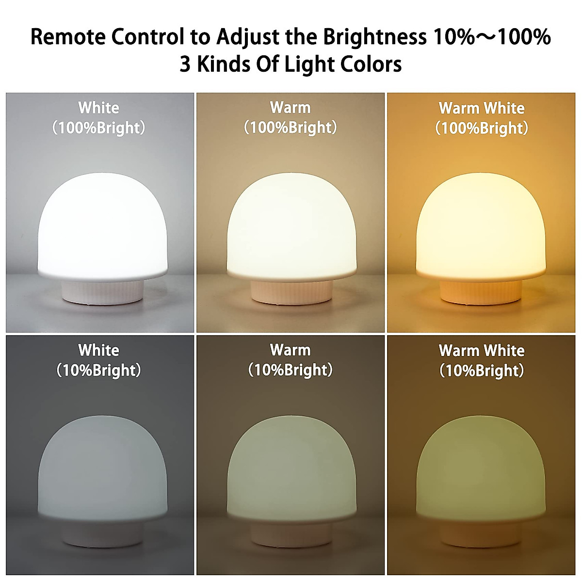 Night Light for Kids LED Night Light Lamp Portable Nightlights for Kids Room with Remote Control Rechargeable Kids Night Lights for Bedroom Camping Lights, Bedside Lamps for Nursery Girls Boys Gift