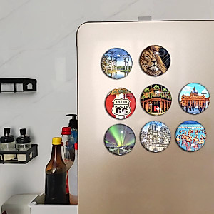 Brazil Sao Paulo Fridge Magnet Refrigerator Stickers Decorative Magnet Travel Souvenir Crystal Glass