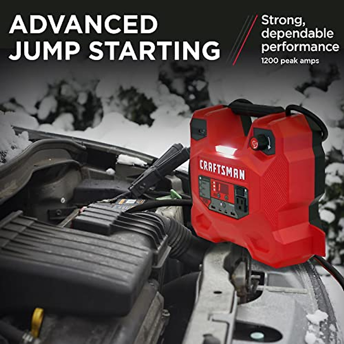 CRAFTSMAN CMXCESM256 1200 Peak Amp Jump Starter and Portable Power Station