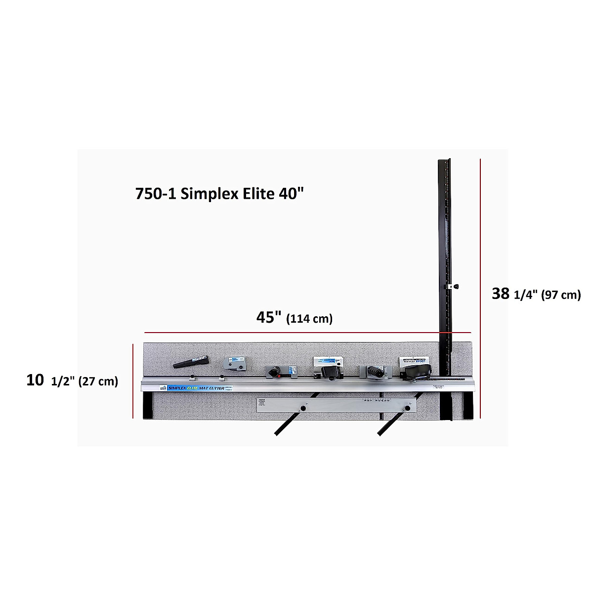 Logan Graphic Products 750-1 Simplex Elite Mat Cutter System, 40 inch Capacity (750-1DS)
