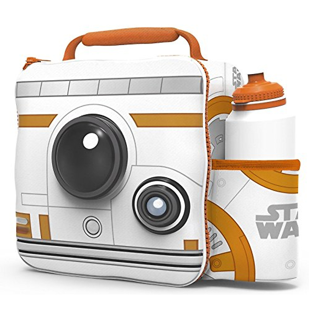 Starwars Kids Children 3D Lunch Box Bag With Sport Water Bottle (BB8)