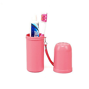 FZBNSRKO 4 Pcs Portable Toothbrush Holder Cup Box Toothpaste Cases Holder for Travel Use