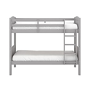 Hillsdale, Alexis Contemporary Wood Arch Twin Over Twin Size Bunk Bed, Gray