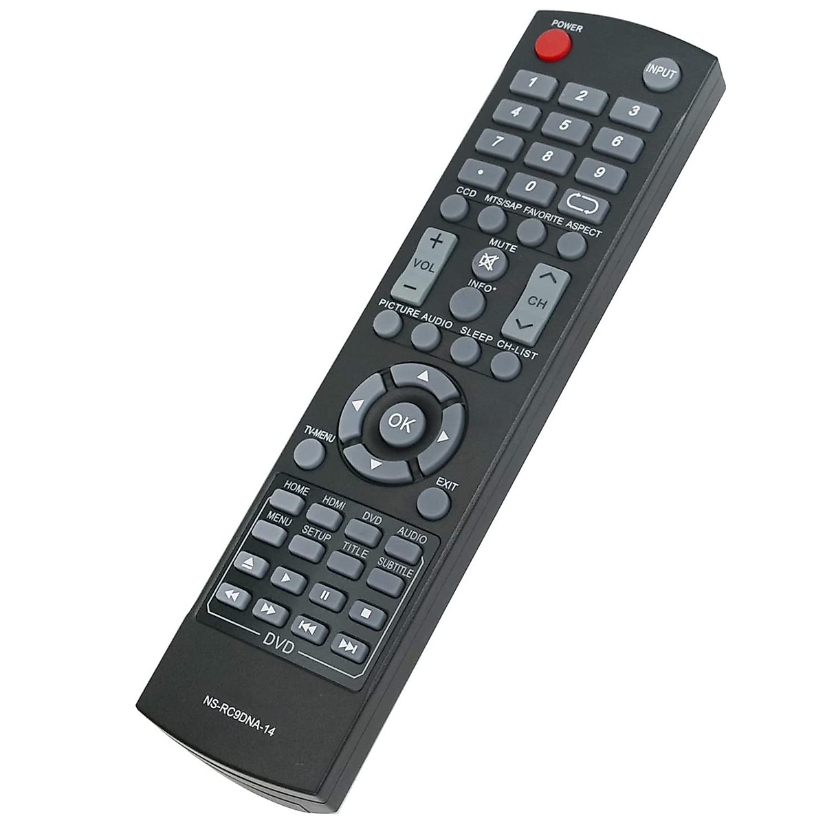 Beyution NS-RC9DNA-14 Replacement Remote Control Fit for Insignia TV NS-32DD220NA16 NS-32DD310NA15 NS-20ED310NA15 NS-24DD220NA16 NS-24ED310NA15 NS-24ED310NA15B NS-28DD220NA16 NS-28DD310NA15