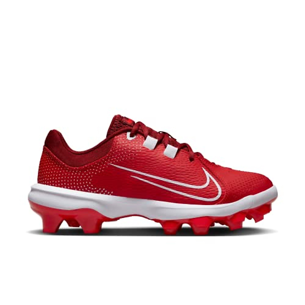 Nike Women's Hyperdiamond 4 Pro Molded Softball Cleats Red | White Size 9.5 Medium