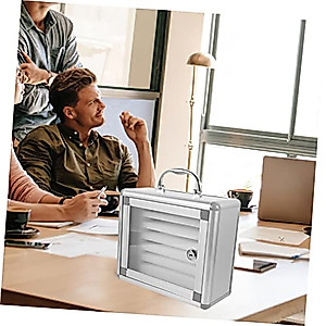 MARMERDO Box Mobile Phone Safe Storage Cabinet with Lock Phone Metal Locker Cabinet Handle Design Cellphone Box Phone Stand Rack Sundries Storage Cabinet Cell Phone Box