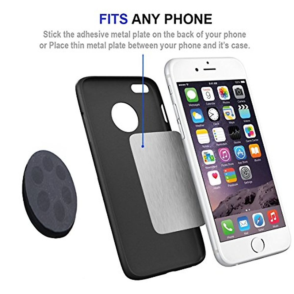 Livestream® Smartphone Ball Head Clamp Mount with Magnetic Mounting System and Extension Kit; Attach to Desk or Table. Easily Adjust Height of Device for Videos, Reading, or Live Streaming.