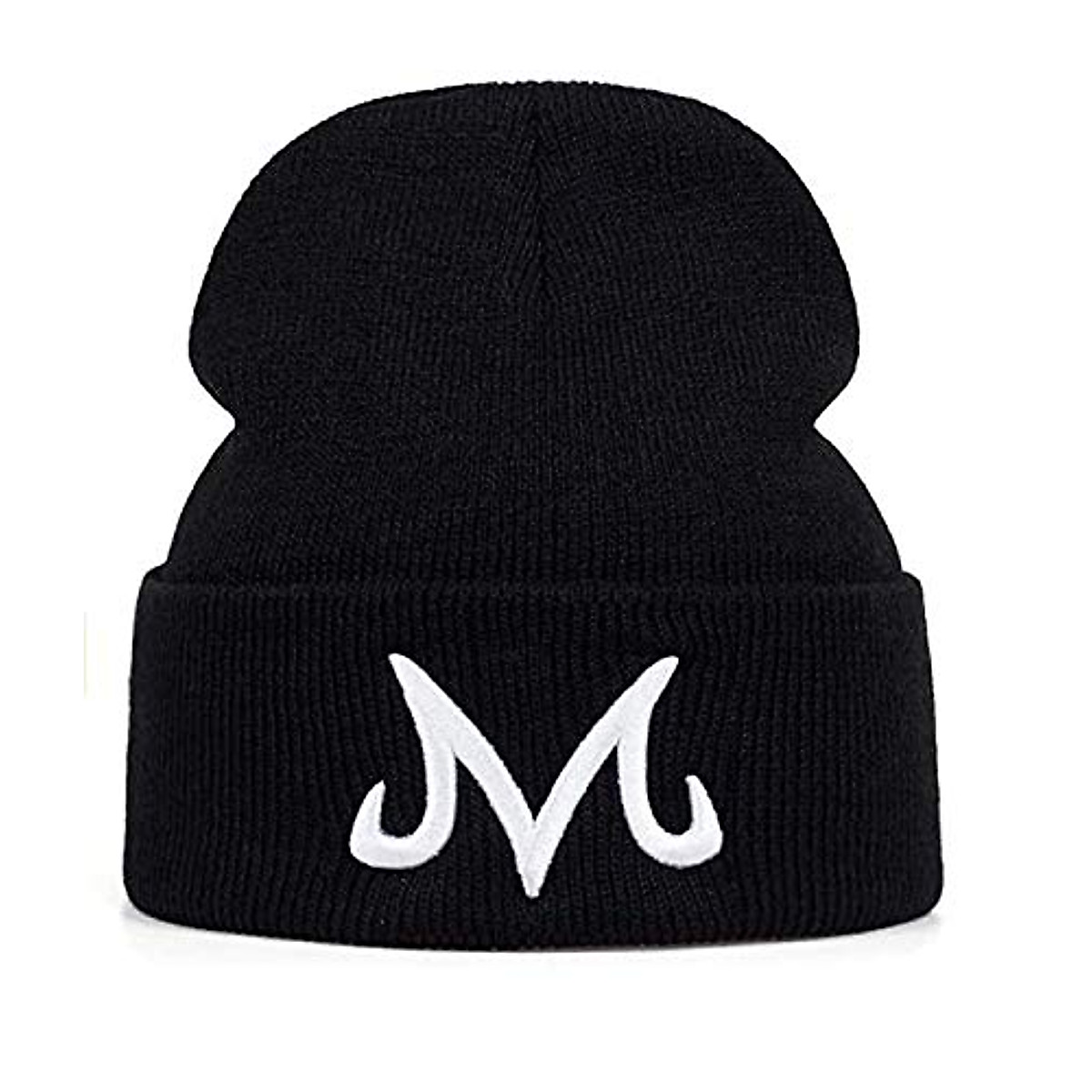 Jun New Brand Majin Buu Winter Hat Cotton Knitted Hat Knitted Beanie Hat for Pink Black (Blackwhite)