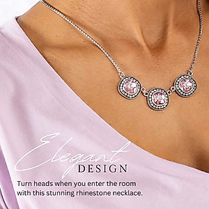 Olivia Welles Necklaces for Women - Radiant Collar Design - Dazzling Crystal Jewels, Exquisite Craftsmanship for Every Occasion or Event
