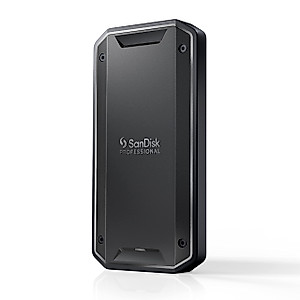 SanDisk Professional 2TB PRO-G40 SSD - Up to 3000MB/s, Thunderbolt 3 (40Gbps), USB-C (10Gbps), IP68 dust/Water Resistance, External Solid State Drive - SDPS31H-002T-GBCND
