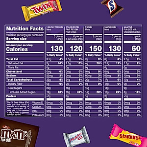 Mars Candy Variety Pack - 150pcs. of M&Ms, Twix, Starburst, 3Musketeers and Snicker Minis - Individually Wrapped Bulk Assortment (3 Pounds)