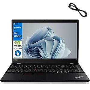 Lenovo ThinkPad P15s Gen 2 Mobile Workstation Business Laptop, 15.6" FHD Touchscreen, Intel Core i7-1165G7, Quadro T500, 16GB DDR4 RAM, 512GB PCIe SSD, Backlit KB, Windows 11 Pro, BROAG Cable
