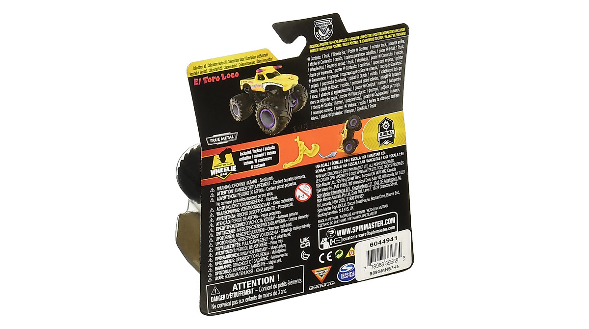 Buy El Toro Loco Yellow Diecast Monster Truck - Monster Jam