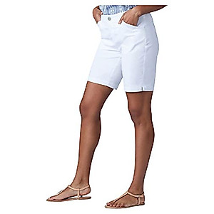 Lee Women's Regular Fit Chino Bermuda Short, White, 12