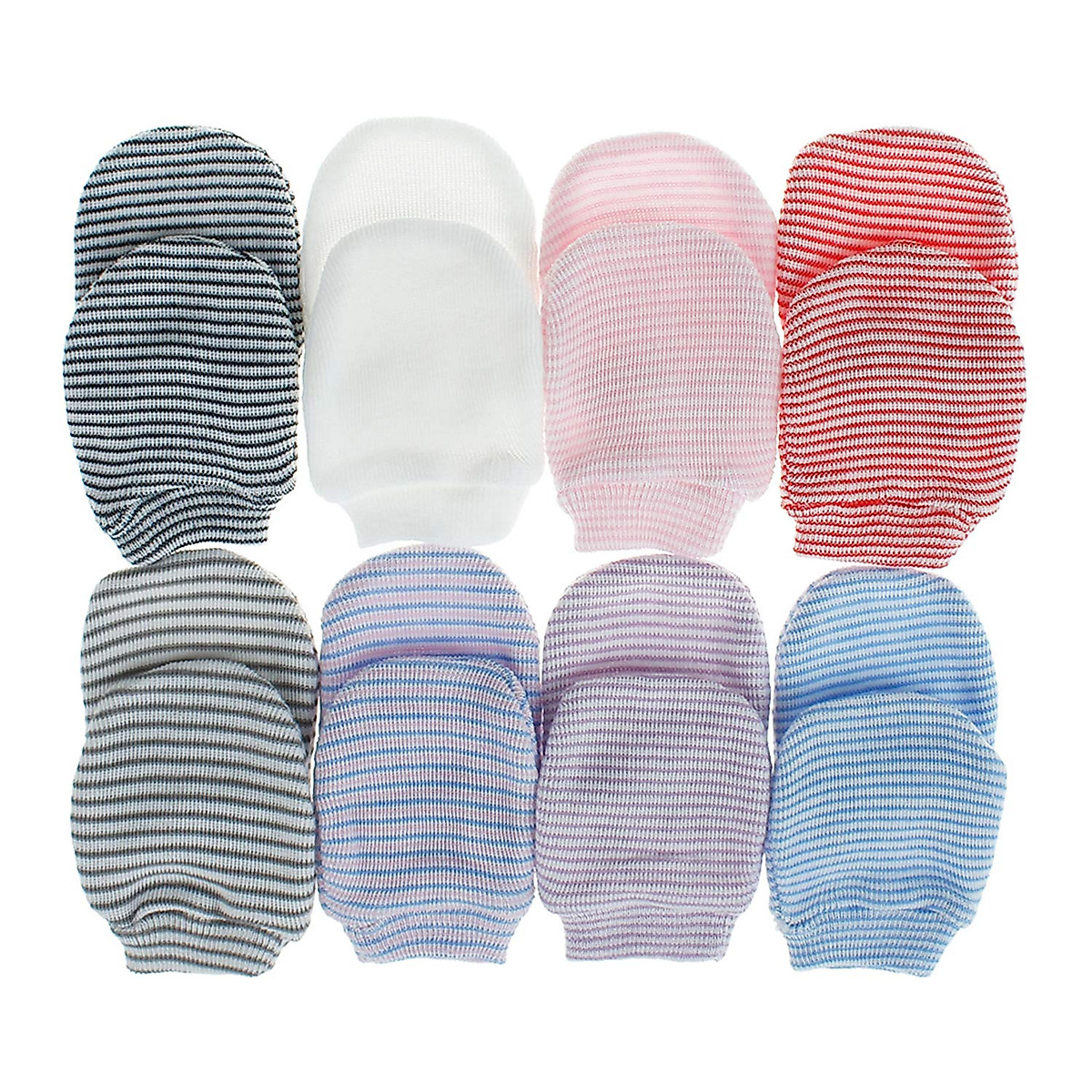 Zando Newborn Hospital Hat Mitten Sets Infant Baby Hat Caps Cute Nursery Beanie Hat for Baby Girl 3 Set Hats Mitten B