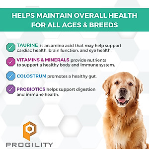 Nootie Progility Multvitamin for Dogs, Multivitamin Supplement for Dogs with Taurine, 90 Soft Chews per Container