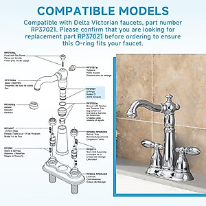(4Pcs) RP37021 O-Rings for Delta Victorian Faucets Compatible Seal Rings
