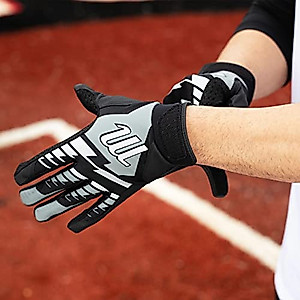 Marucci Tesoro Baseball Batting Gloves, Black, Small