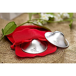 The Original Silver Nursing Cups - Nipple Shields for Nursing Newborn - Newborn Essentials Must Haves - Nipple Covers Breastfeeding - 925 Silver (2 Count (Pack of 1))