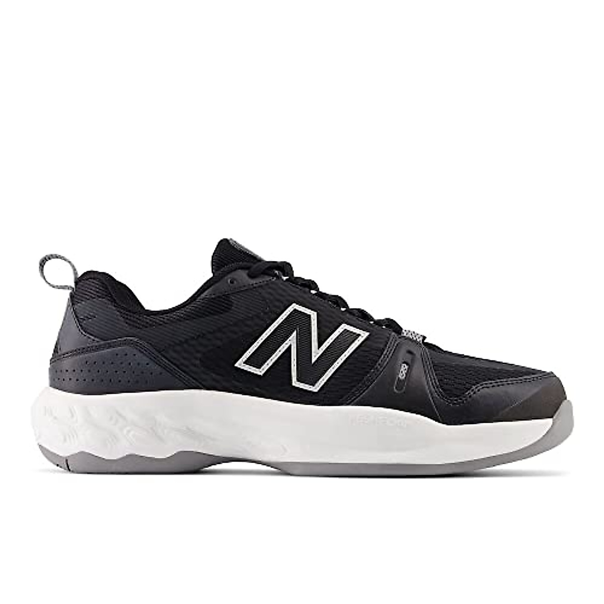 New Balance Men's Fresh Foam X 1007 V1 Tennis Shoe, Black/Grey, 13 Wide
