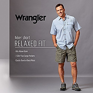 Wrangler Authentics Men's Canvas Utility Hiker Short, Nutmeg, 34