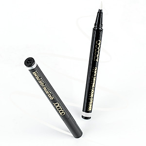 Docolor Waterproof Eyeliner Pen Longwearing with Ultra-Fine Tip Liquid Eye Liner (White)