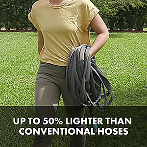 Aqua Joe AJFJH50-58-PRO FiberJacket Non-Expanding Kink-Free Garden, RV, Marine and Camper Hose, Ultra-Lightweight, Drinking Water Safe, ft, 50-Feet x 5/8-Inch