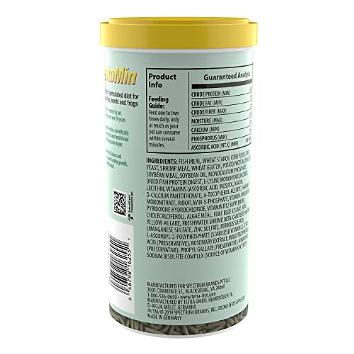 Tetra ReptoMin Floating Food Sticks for Aquatic Turtles, Newts and Frogs green 10.59 Oz