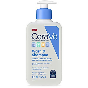 CeraVe Diaper Rash Cream | Baby Healing Ointment & Vitamin E | Lanolin, Fragrance, Paraben, Dye, Phthalates & Sulfate Free | Baby Soap & Baby Lotion |Niacinamide & Vitamin E