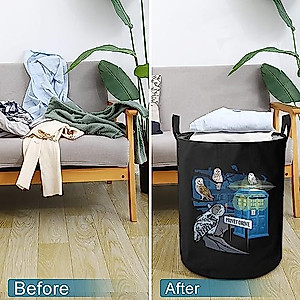 Laundry Basket Owl Who privet drive owls Laundry Hamper Foldable Storage Basket for Bathroom Room Home Decor