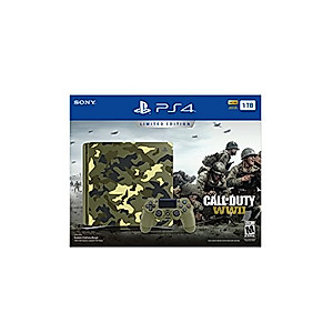 PlayStation 4 Slim 1TB Limited Edition Console - Call of Duty WWII Bundle [Discontinued]