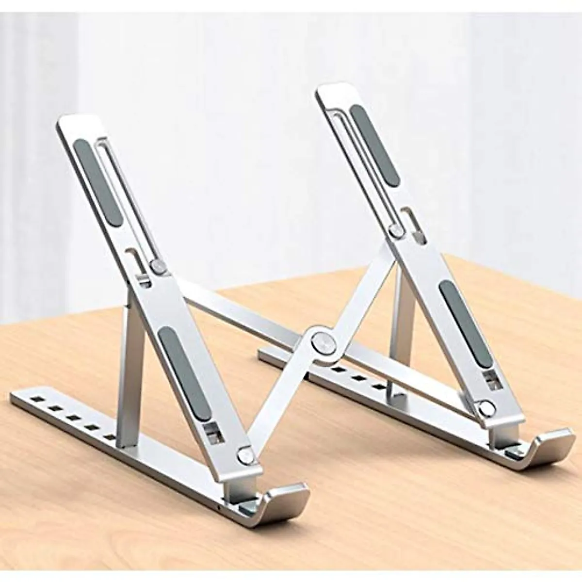 BoxWave Stand and Mount for Toshiba Satellite Radius 12 (Stand and Mount Compact QuickSwitch Laptop Stand, Portable, Multi Angle Viewing Stand - Metallic Silver