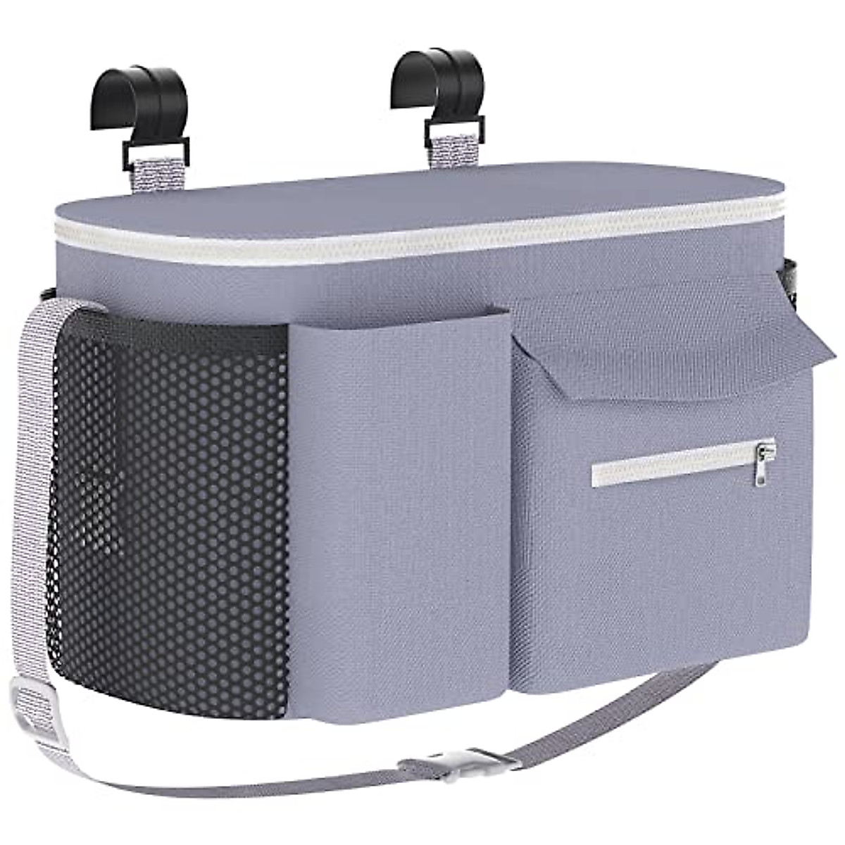 Hanging Diaper Caddy for Baby Playpen - Kidlebee Durable Diaper Organizer for Changing Table Portable Diaper Holder with Multiple Pockets for Baby Essentials on Crib Stroller Car