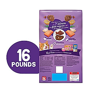 Purina Friskies Dry Cat Food, Surfin' & Turfin' Favorites - 16 lb. Bag