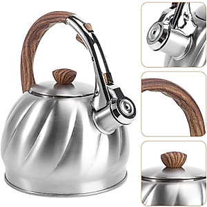 Tea Kettle Stovetop Whistling Tea Kettle Stainless Steel Whistle Teapot Kettle Whistling Tea Kettle For Gas Stove Stove Top Kettle Tea Kettle for Stove Top