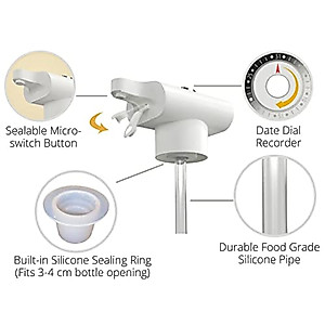 Automatic Electric Rechargeable Milk Dispenser for Fridge Gallon, Drink Dispenser for Kids / Elderly, Leakproof Beverage Dispenser for Party / Outdoor