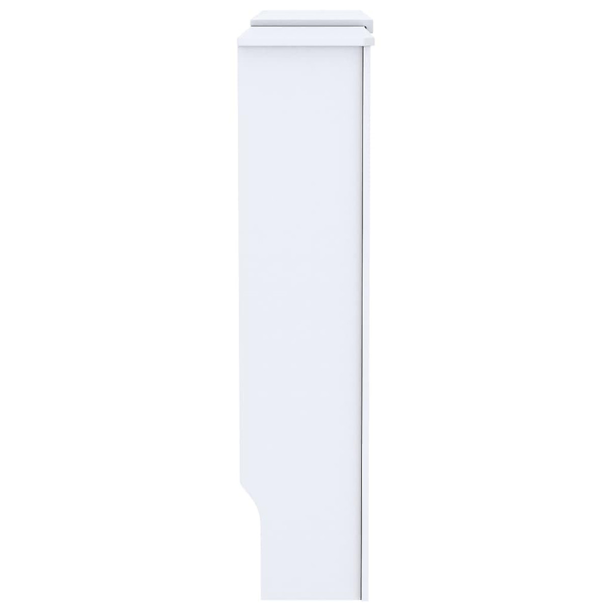 vidaXL Radiator Cover, Radiator Guard for Home Office, Heater Cover for Living Room Decorative, Heating Cabinet Protective Cover, White MDF