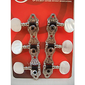 Grover Classic Machine Head Tuning Gear Pegs Nickel 306N
