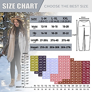 3 Pack Fleece Lined Leggings Women High Waisted Warm Winter Yoga Pants for Women Thermal Running Workout Leggings