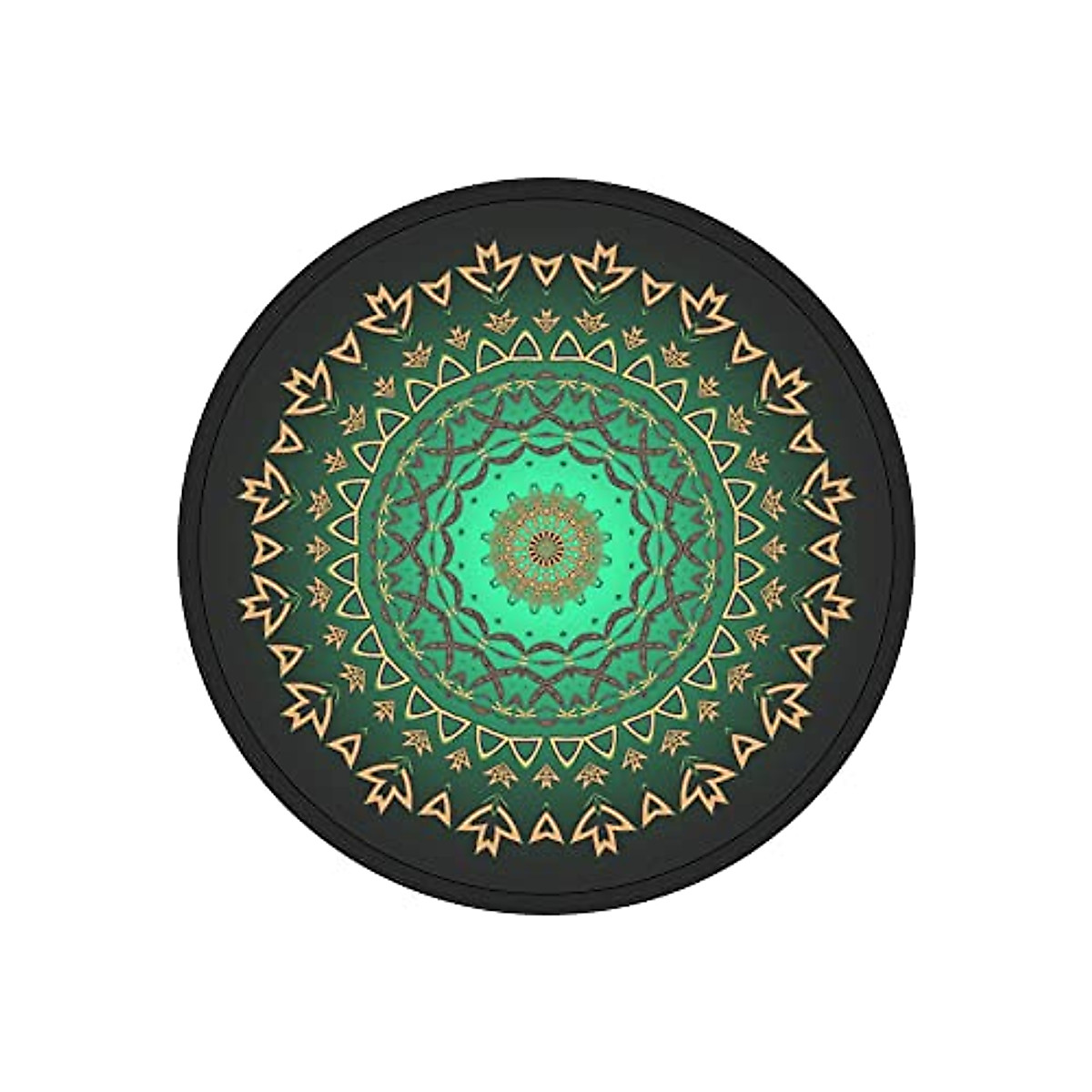 FAB POPS Magnetic Phone Grip with Collapsible AIRPOP Technology and built in Magnets Made in the USA Green Mandala